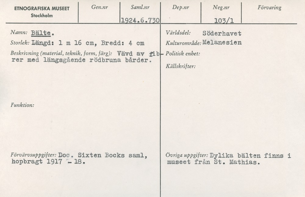 Kringla - katalogkort